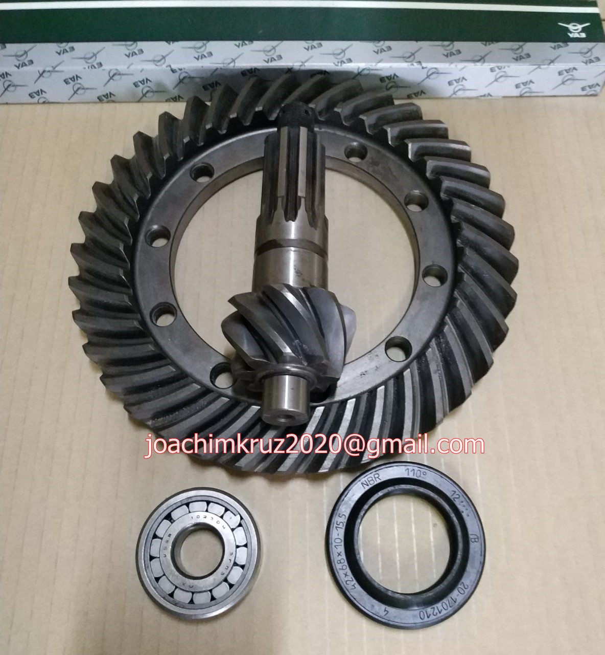 UAZ 452 Kegelrad, Tellerrad und Triebling UAZ 469 37:8 - UAZ